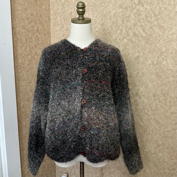 Express | Sweaters | Vintage Express Tricot 9s Looped Ombre Variegated ...